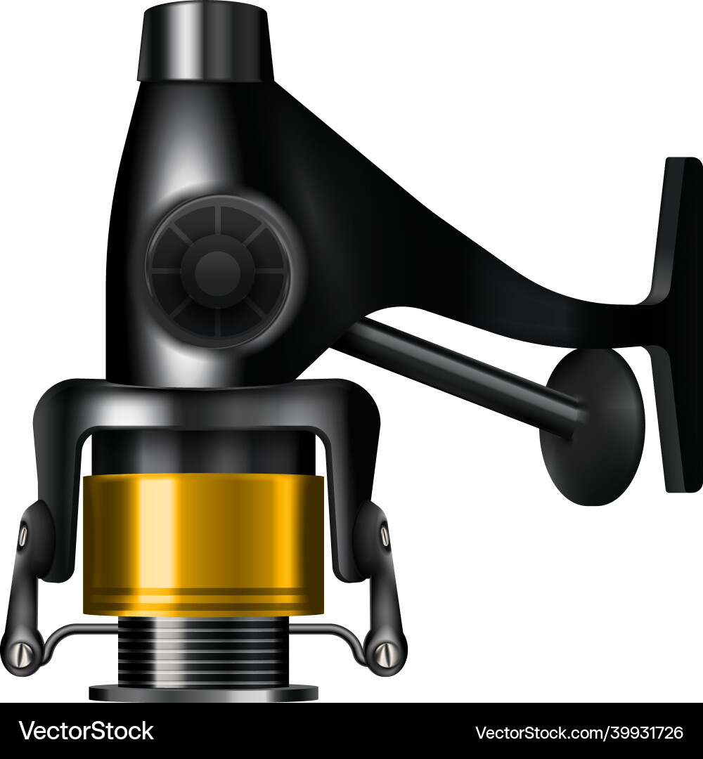 Fishing tackle mechanism composition Royalty Free Vector