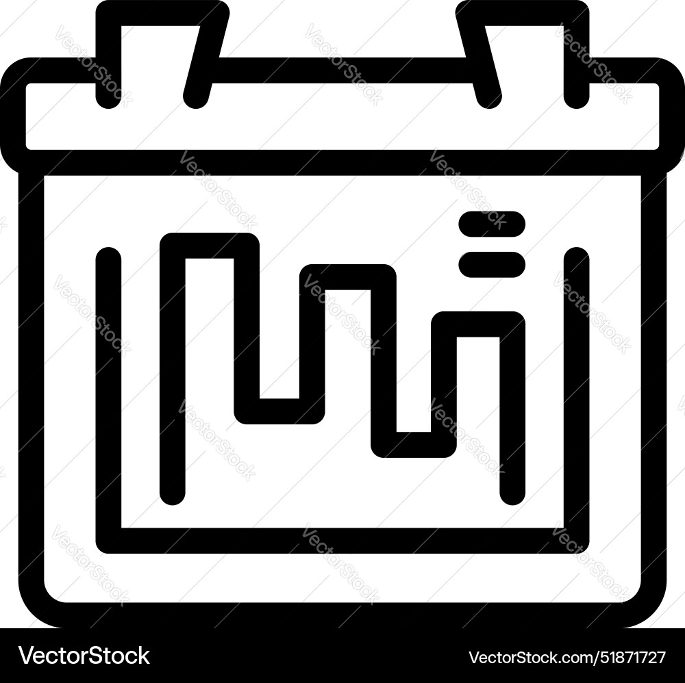 Car battery showing charge level with indicator Vector Image