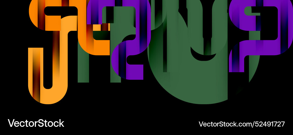 Lines abstract letter style design background Vector Image