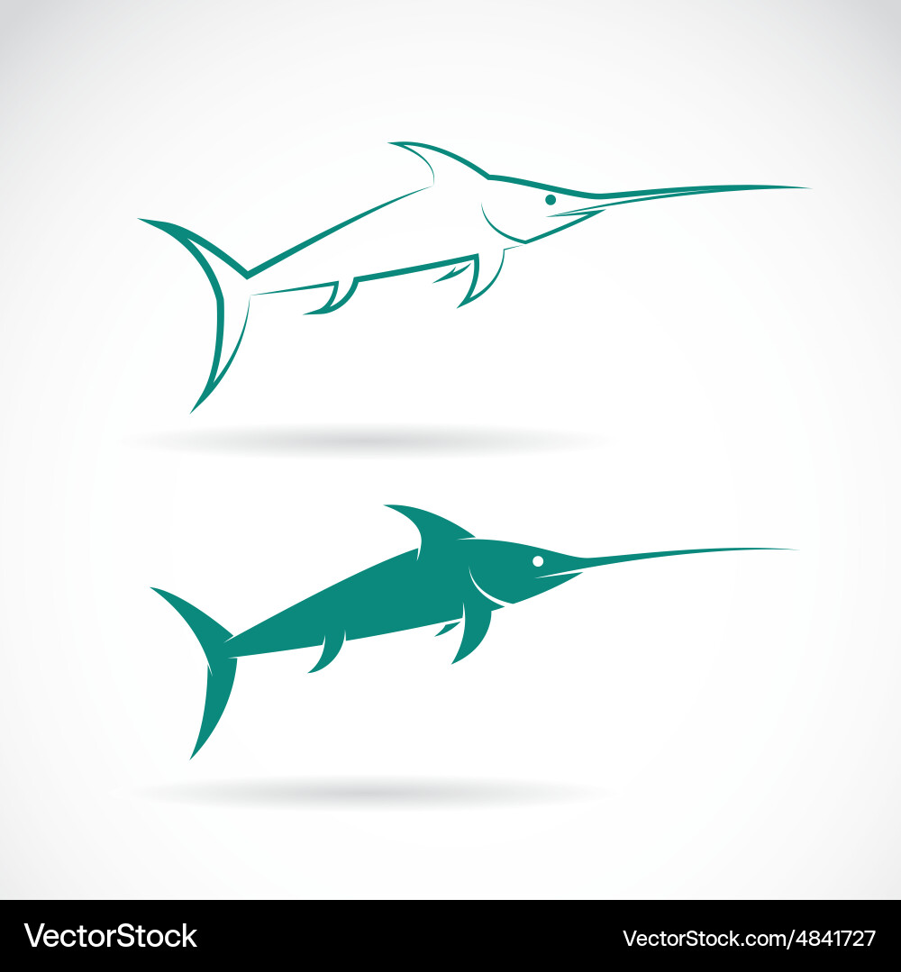 Sailfish Icon - White Background Royalty Free Vector Image