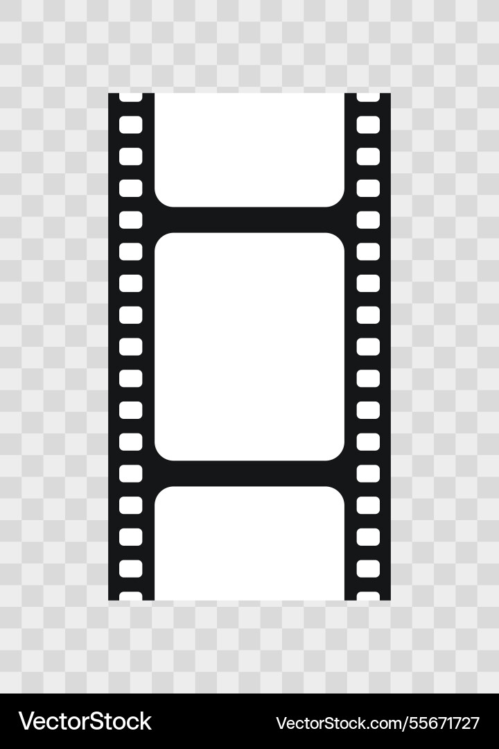 Seamless cinematic frame vertical photo roll Vector Image