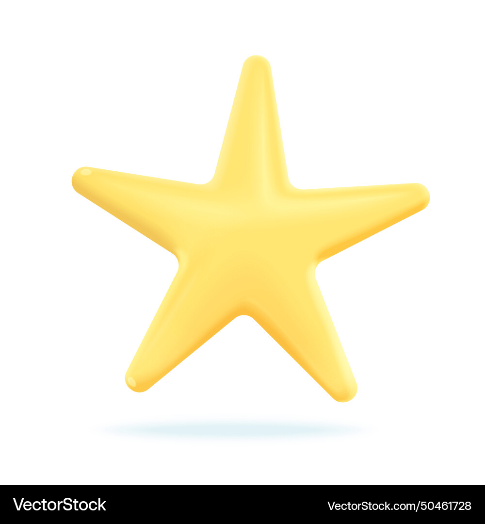 3d star sign Royalty Free Vector Image - VectorStock