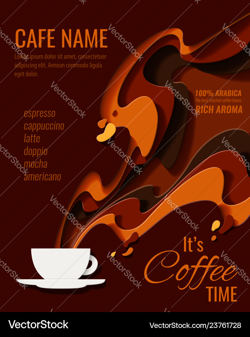 Coffee menu background Royalty Free Vector Image