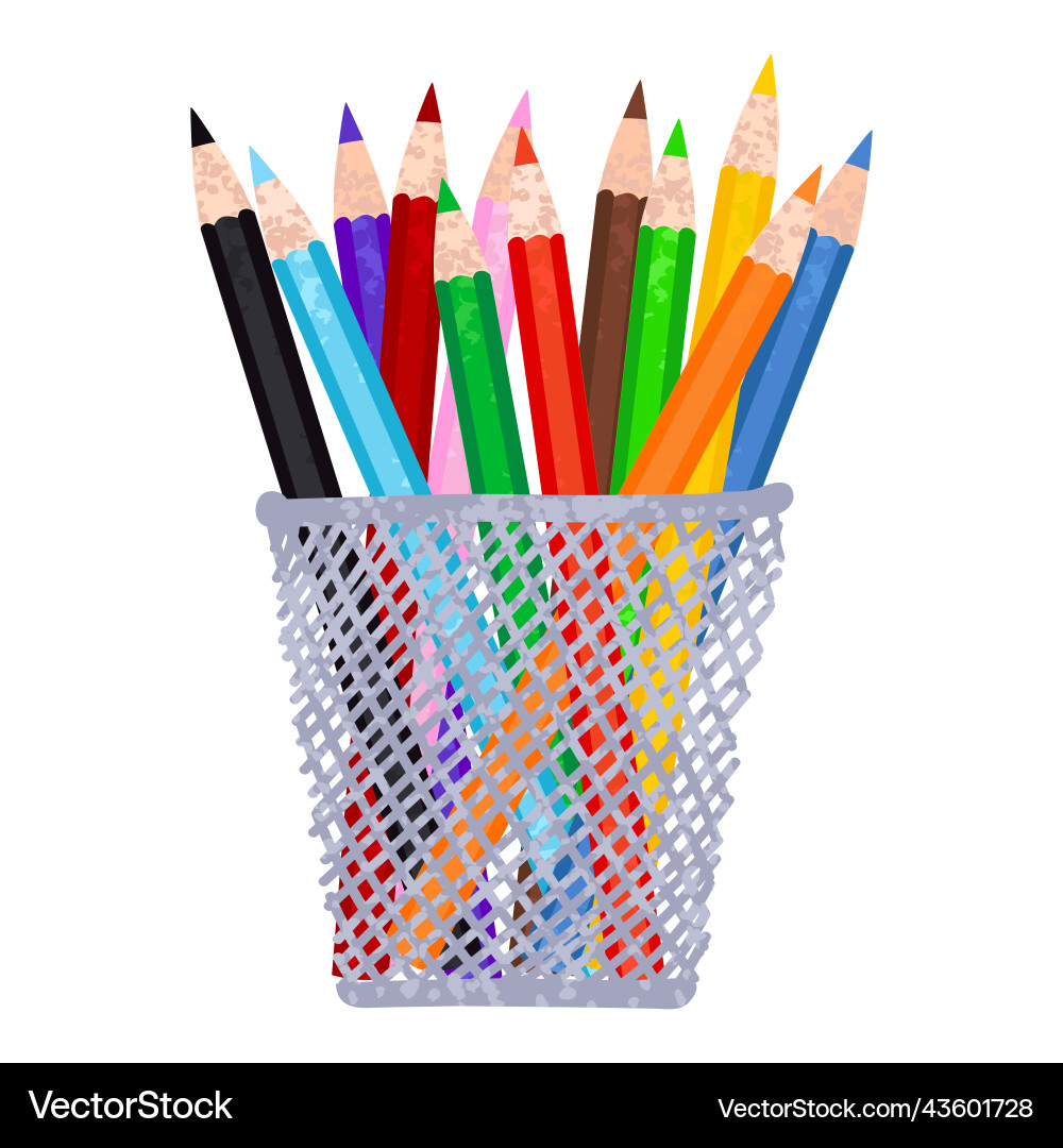 Colored pencil Royalty Free Vector Image - VectorStock