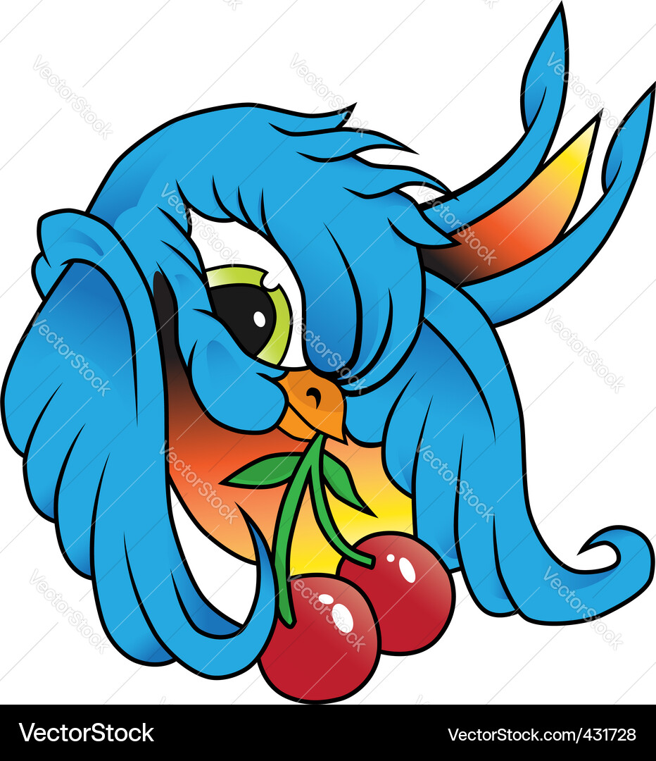 Detailed Bird Flash Tattoo Royalty Free Vector Image