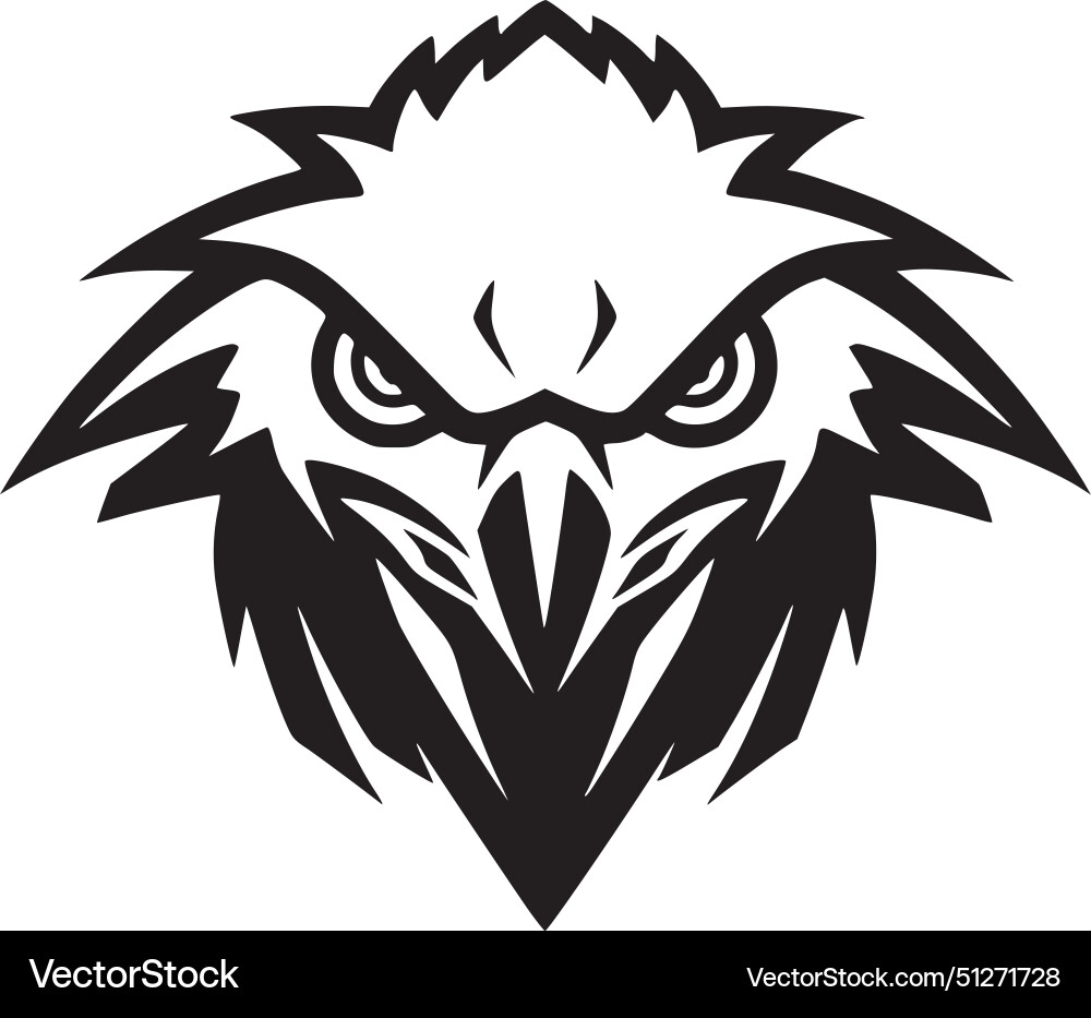 Falcon - minimalist and simple silhouette Vector Image