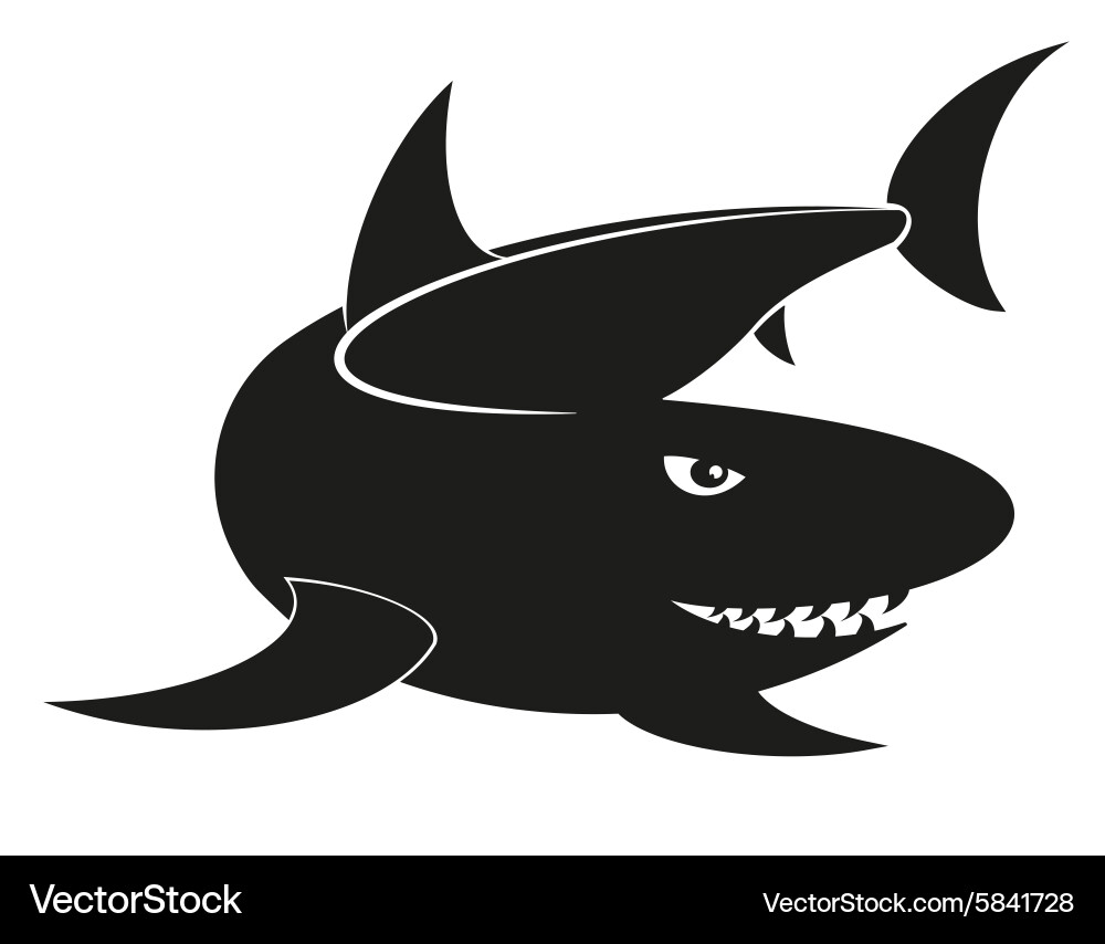 Shark Royalty Free Vector Image - VectorStock