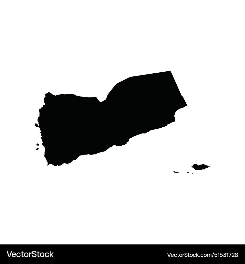 Yemen map icon Royalty Free Vector Image - VectorStock