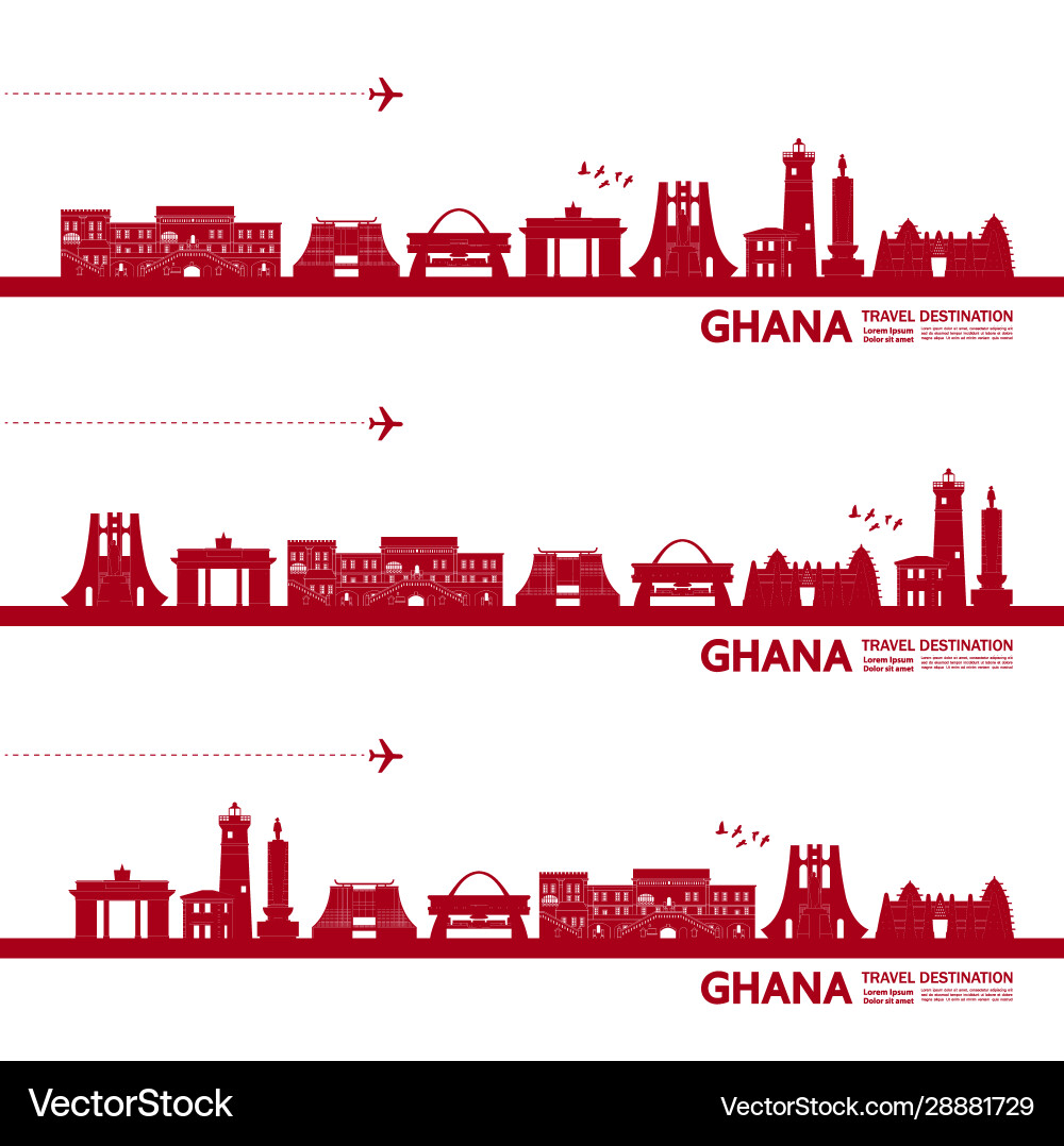 Ghana City Skyline Royalty Free Vector Image - VectorStock