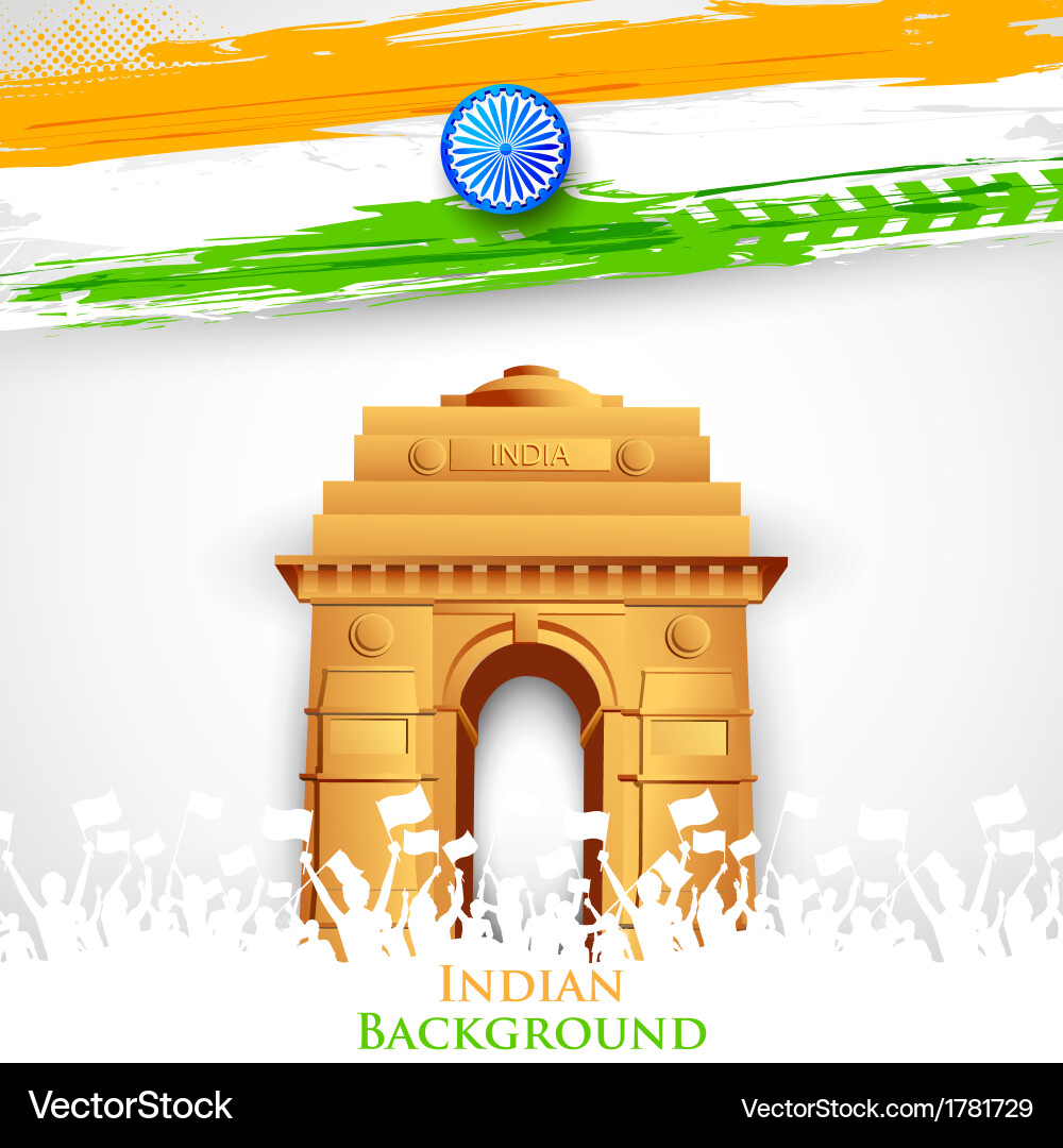 Indian gate Royalty Free Vector Image - VectorStock