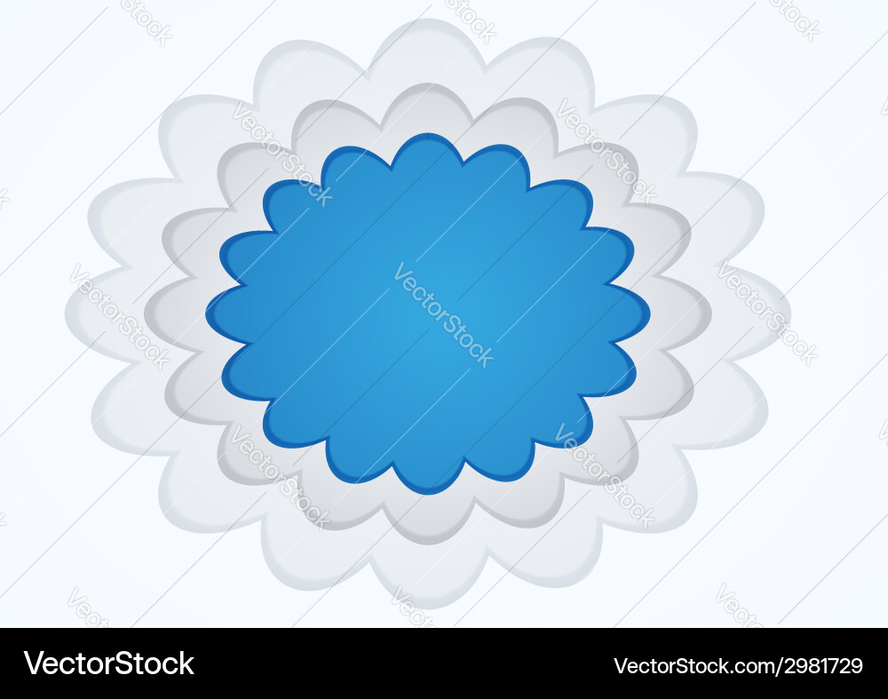Picture frame cloud shape Royalty Free Vector Image