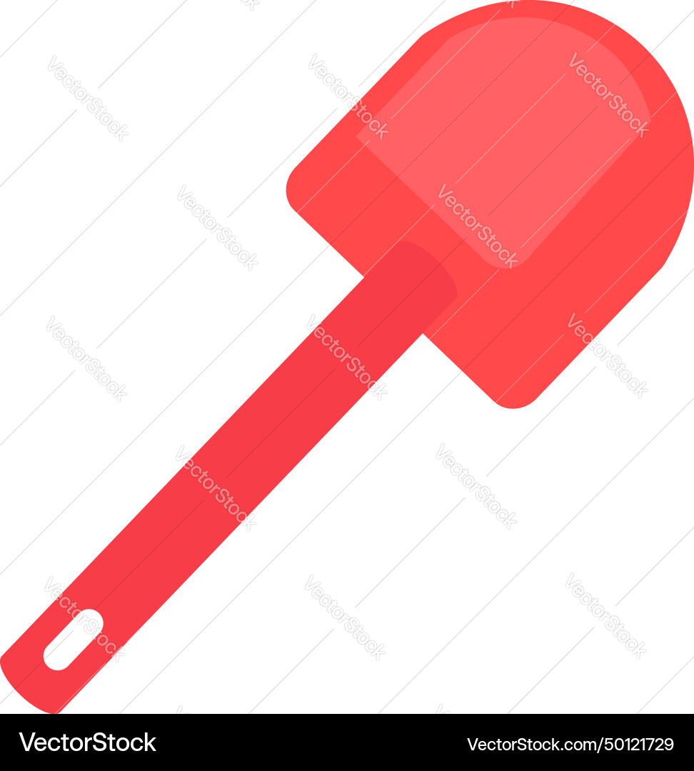 Plastic waste toy shovel flat icon Royalty Free Vector Image