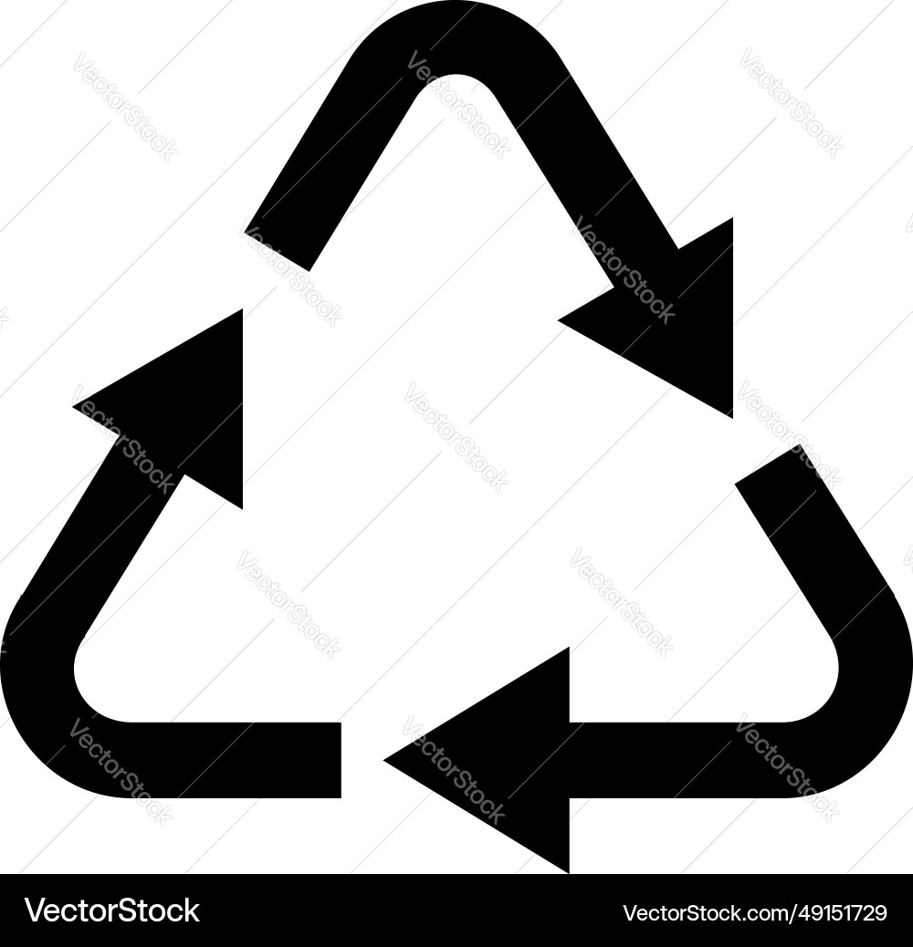 Recycle Triangle Symbol Royalty Free Vector Image