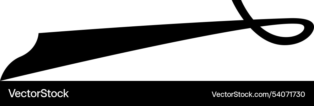 Captivating black curvy line dances gracefully on Vector Image