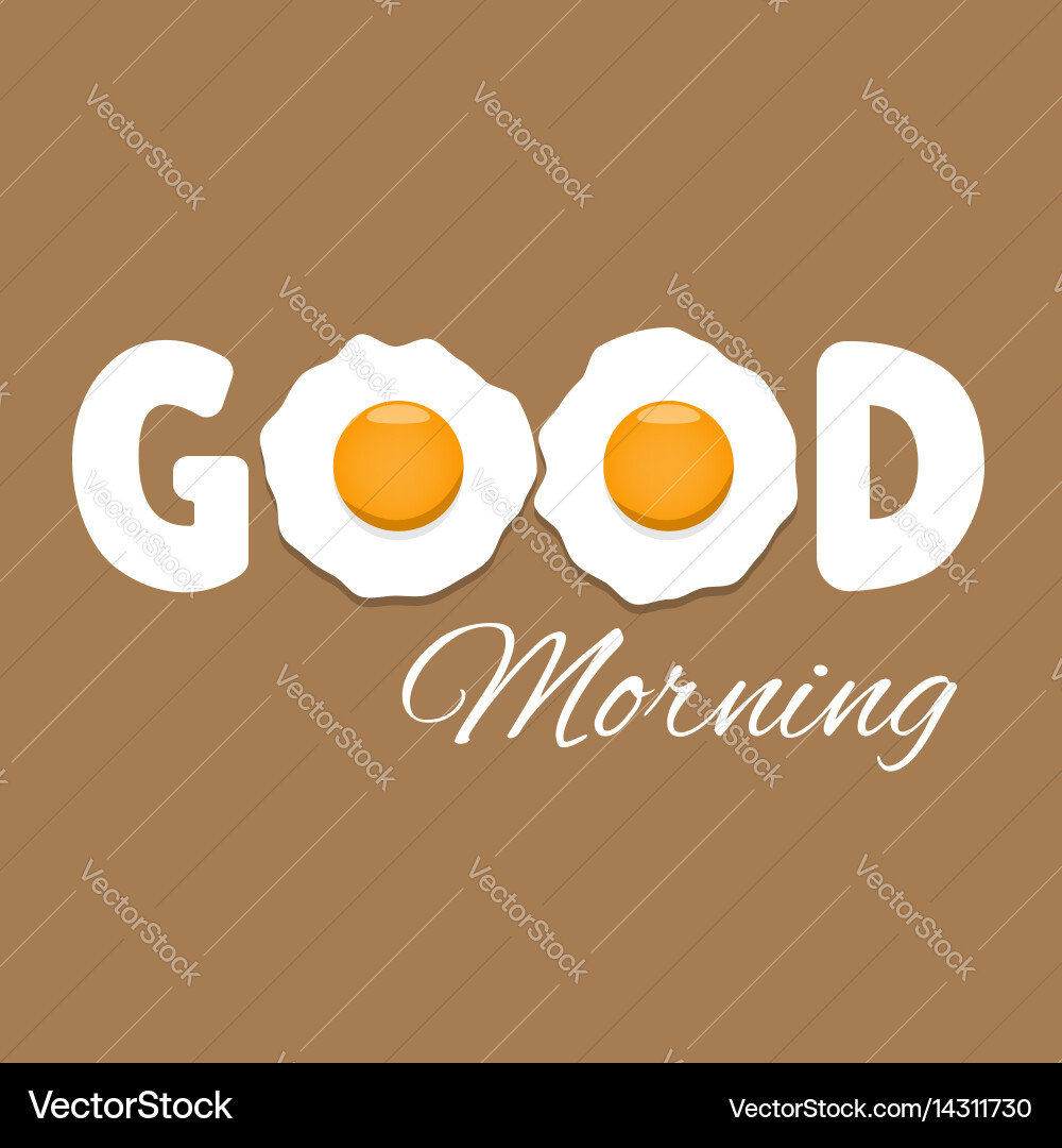Good morning Royalty Free Vector Image - VectorStock