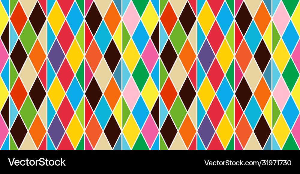 Harlequin vintage or argyle seamless pattern Vector Image