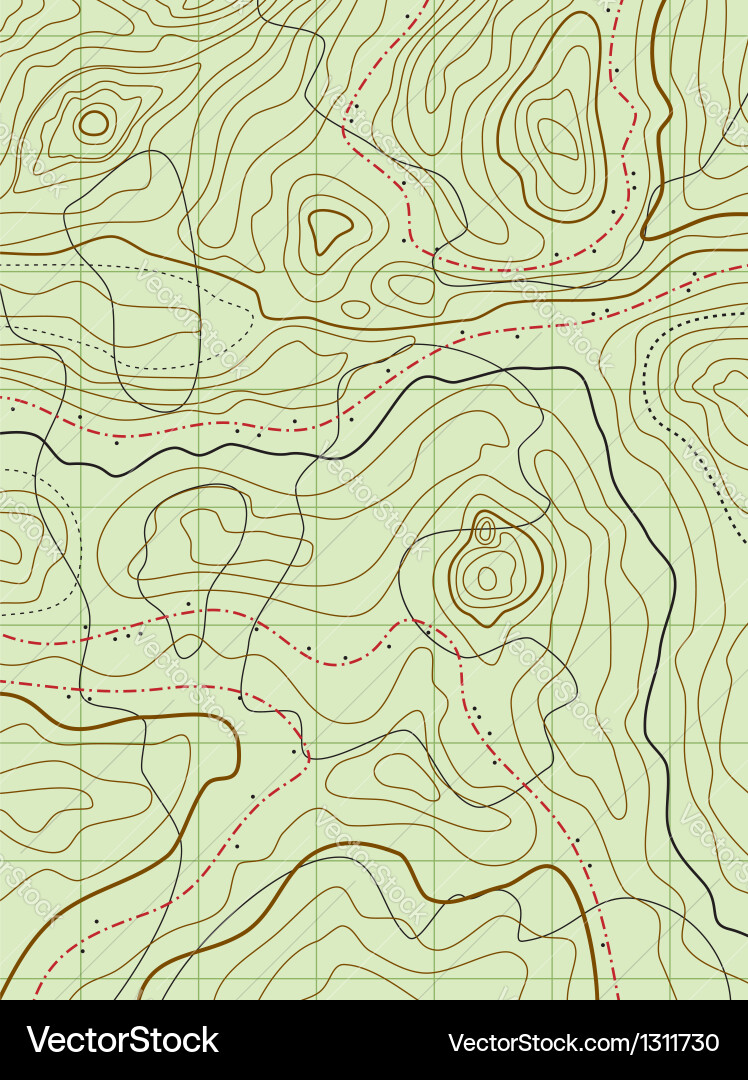 Topographical Map Royalty Free Vector Image - VectorStock