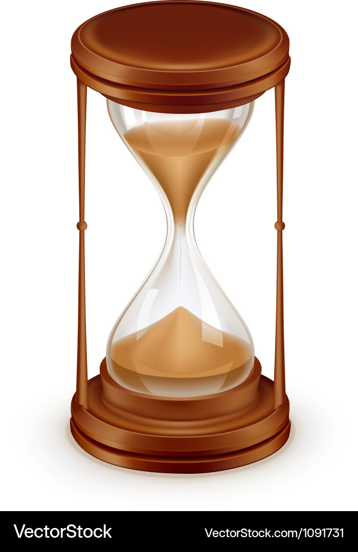 Sand glass Royalty Free Vector Image - VectorStock