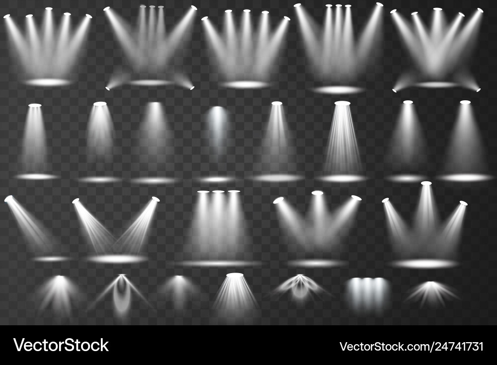 Spotlight light Royalty Free Vector Image - VectorStock