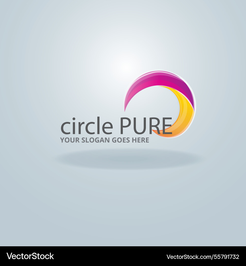 Abstract circle logo Royalty Free Vector Image