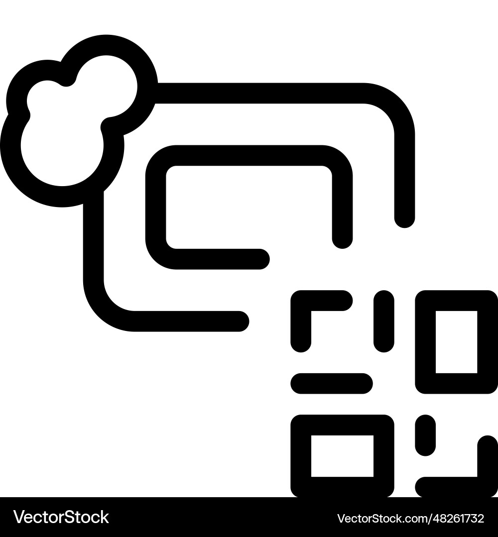 Barcode stick on a soap packaging Royalty Free Vector Image