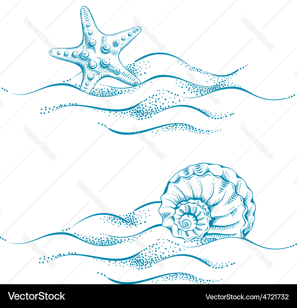 Seaside Royalty Free Vector Image - VectorStock