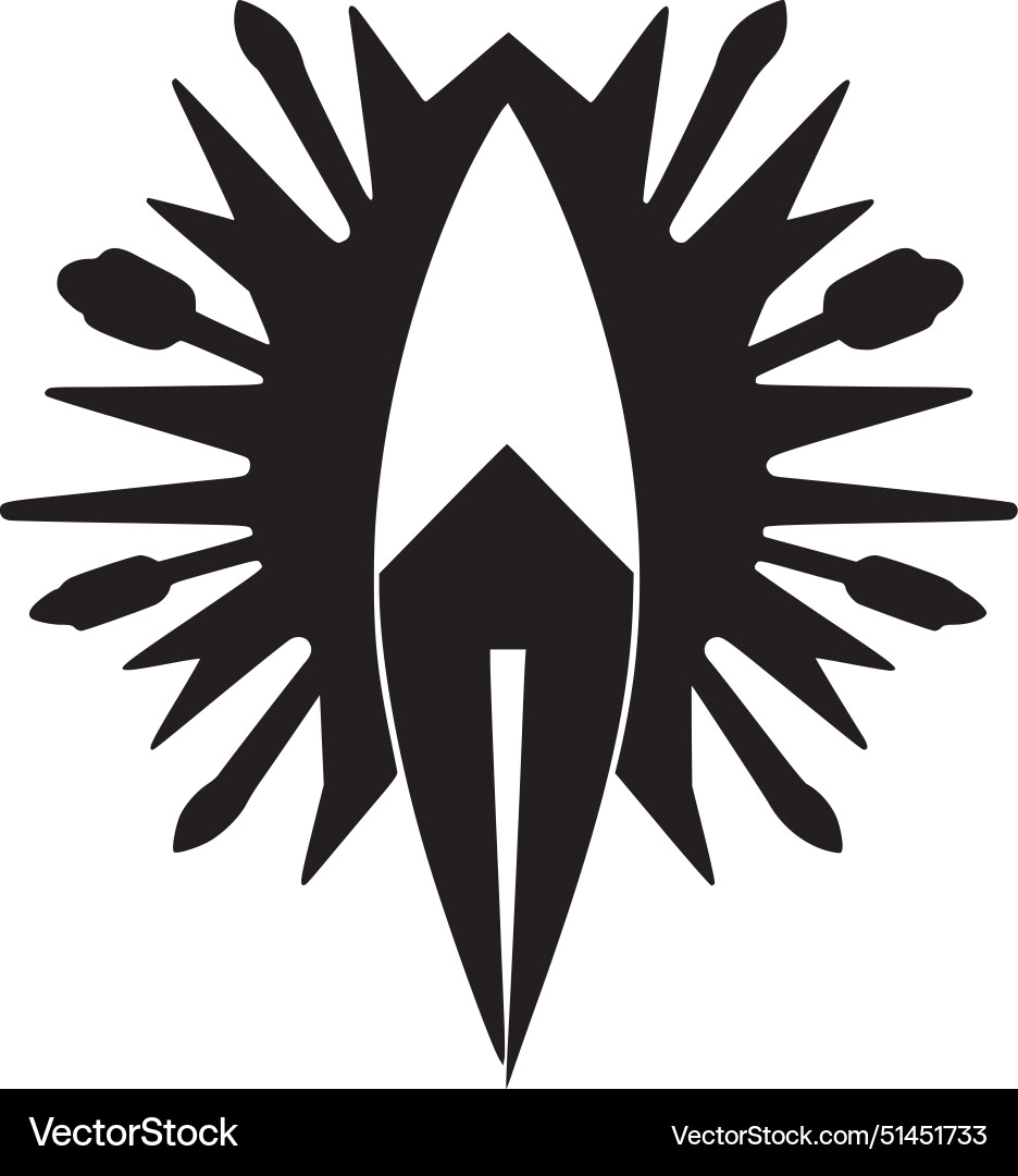 Boom - black and white Royalty Free Vector Image