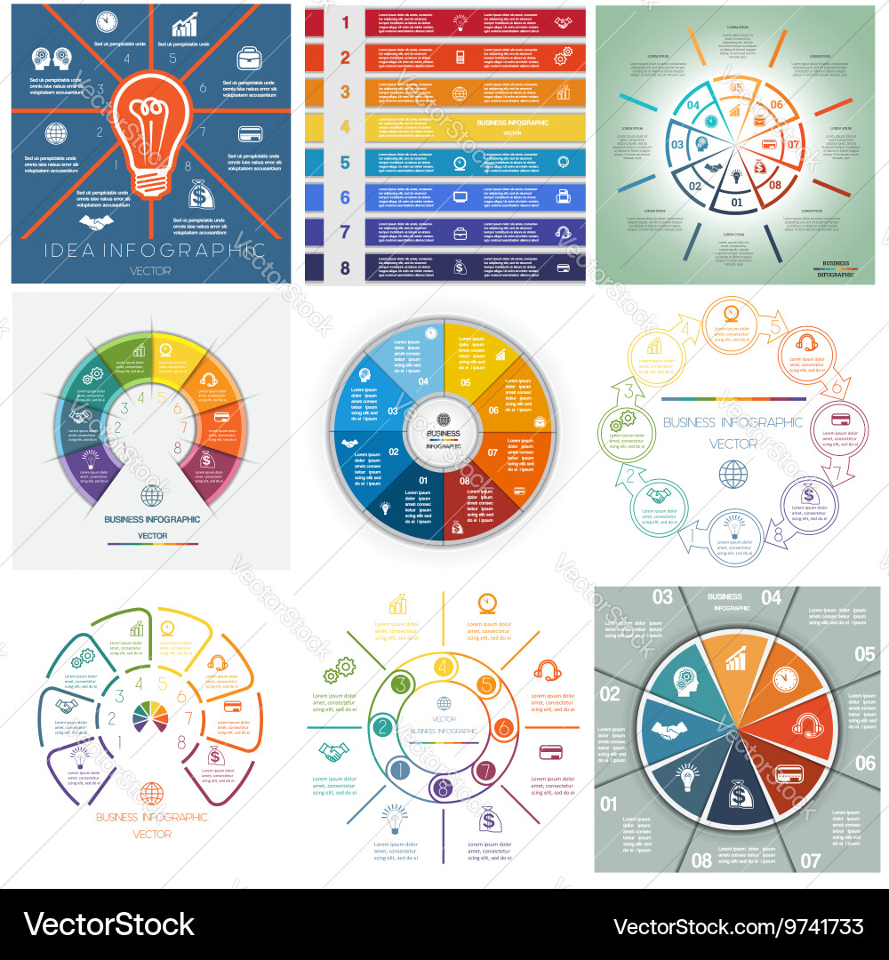 Business Workflow Infographic Template Royalty Free Vector