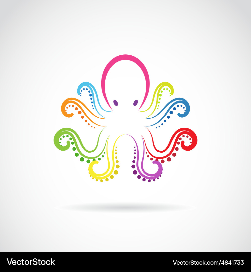 Colorful Octopus Illustration Royalty Free Vector Image