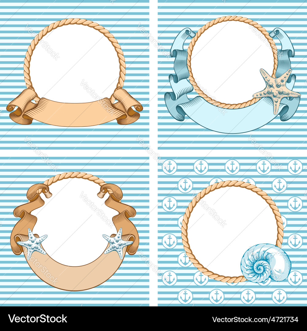 Nautical Stripes Background Royalty Free Vector Image