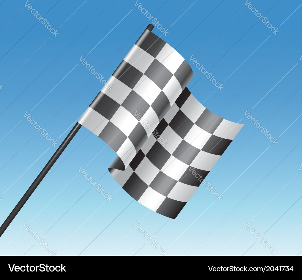 Racing flag Royalty Free Vector Image - VectorStock