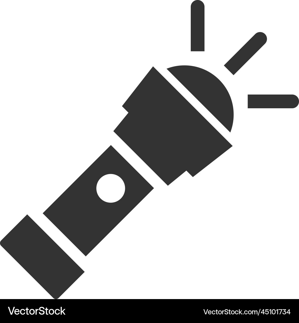 Torchlight Symbol Lizenzfreies Vektorbild - VectorStock