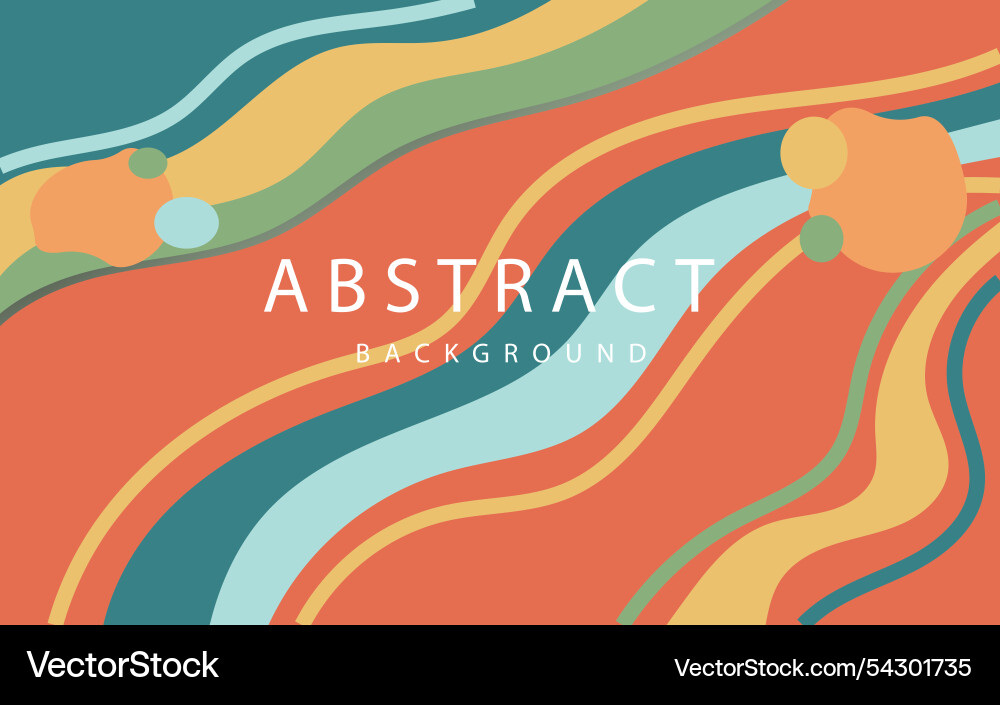 Abstract background with colorful shapes and Vector Image