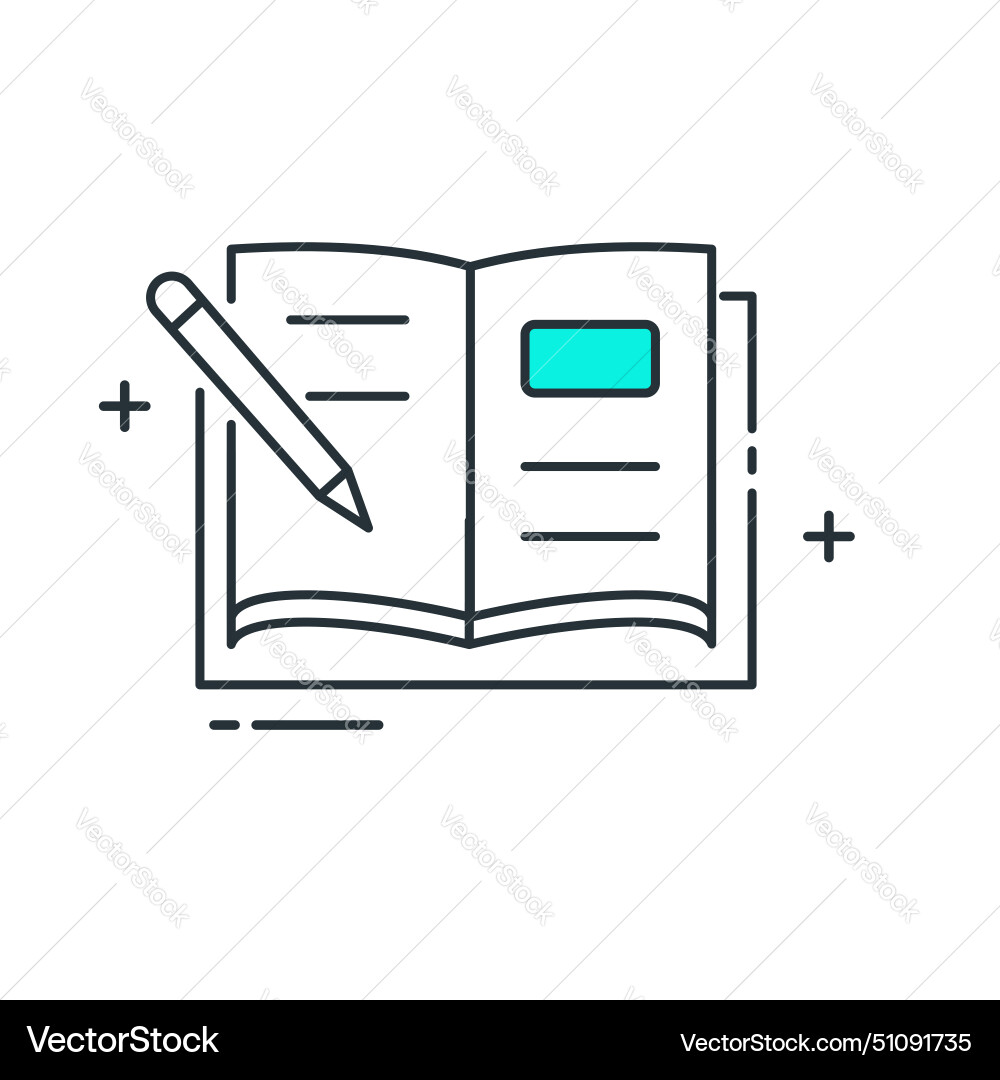 Creative writing artistic storytelling icon design