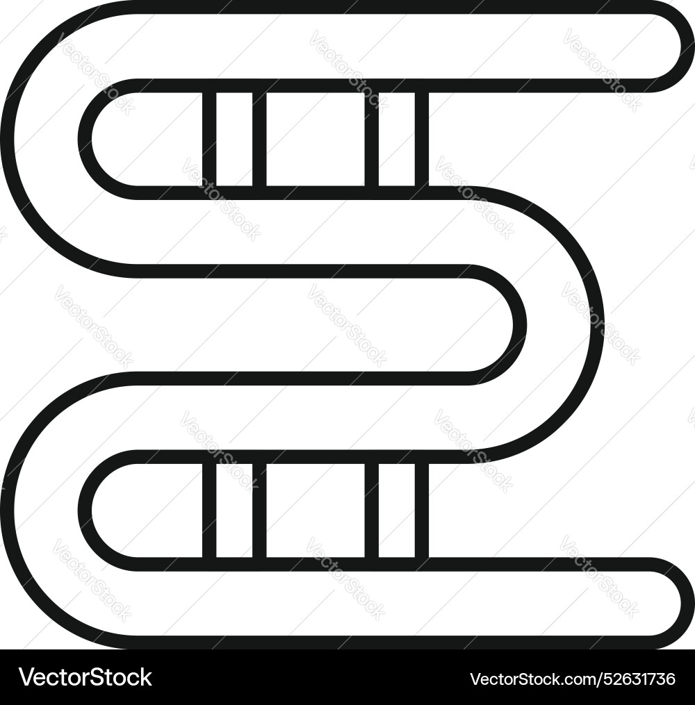 Aquapark water slide pipe system for summer Vector Image