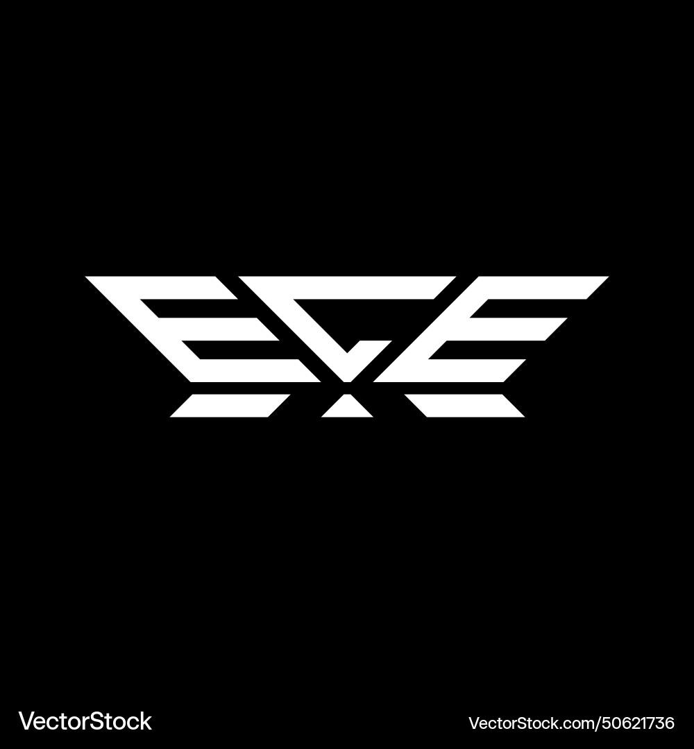 Ele letter logo design simple and modern Vector Image