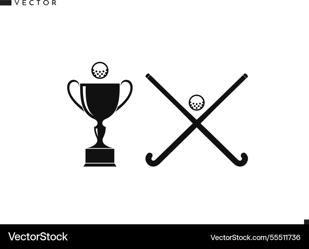 Field hockey logo Royalty Free Vector Image - VectorStock
