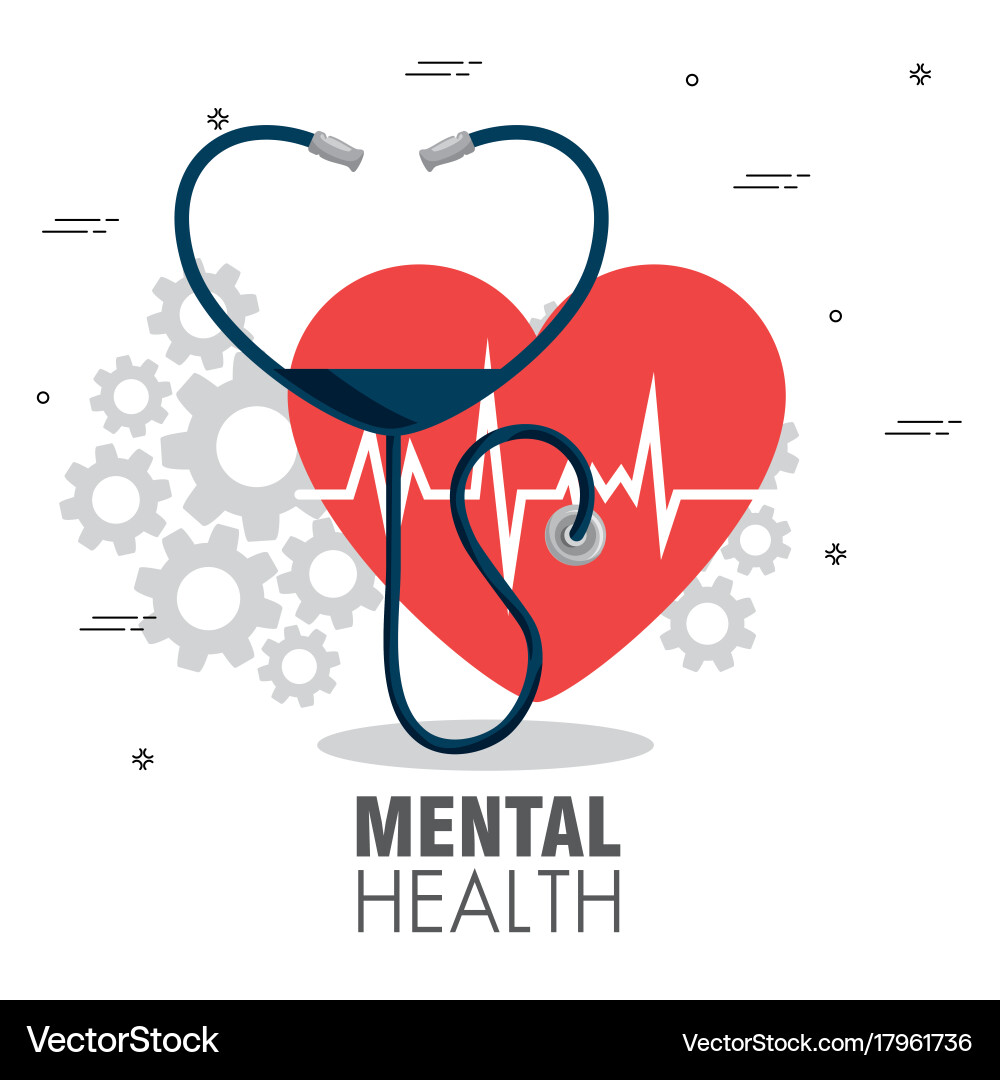 Healthy heart lifestyle concept design Royalty Free Vector