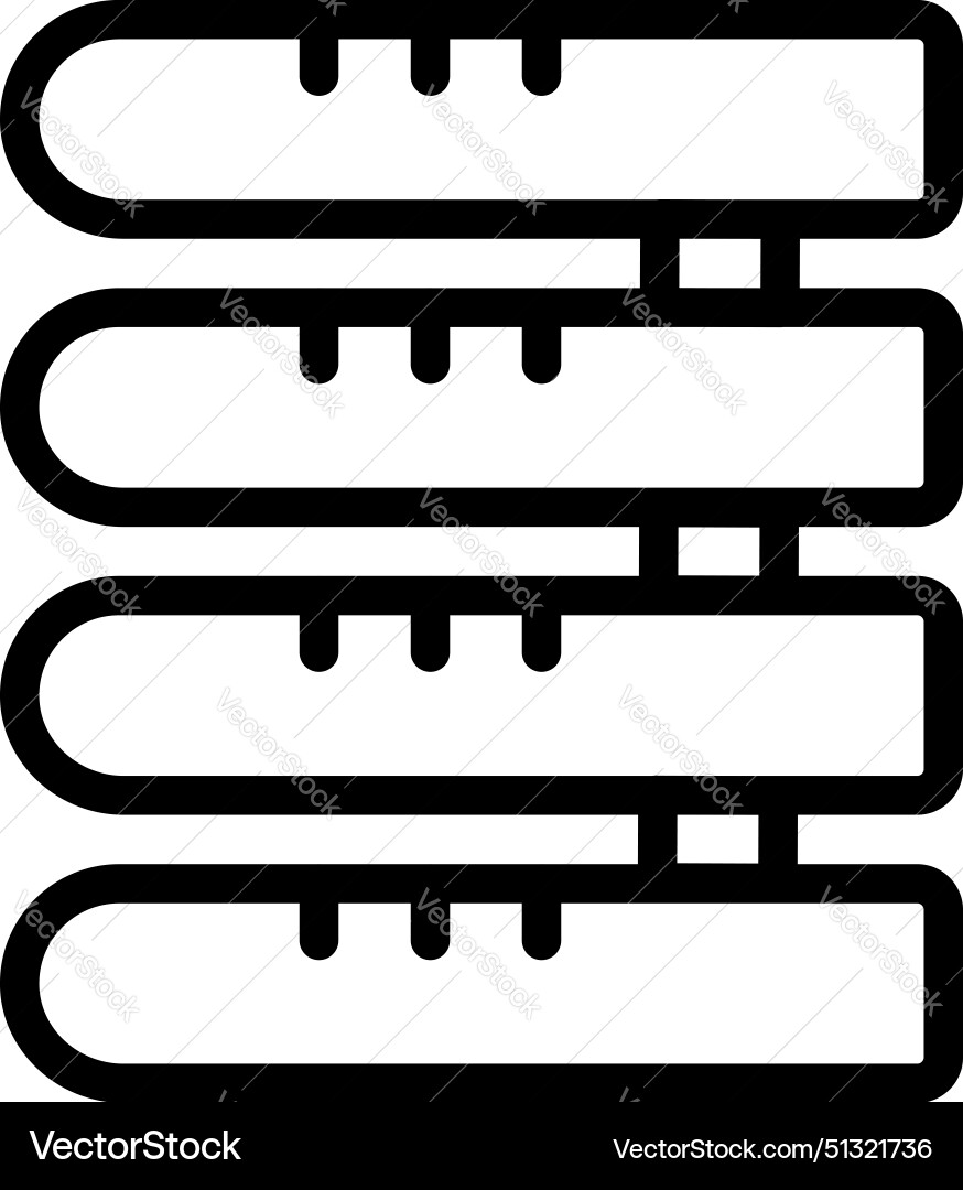 Server racks icon Royalty Free Vector Image - VectorStock