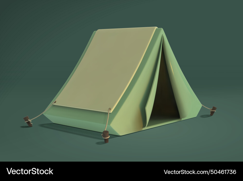 Small camping tent Royalty Free Vector Image - VectorStock