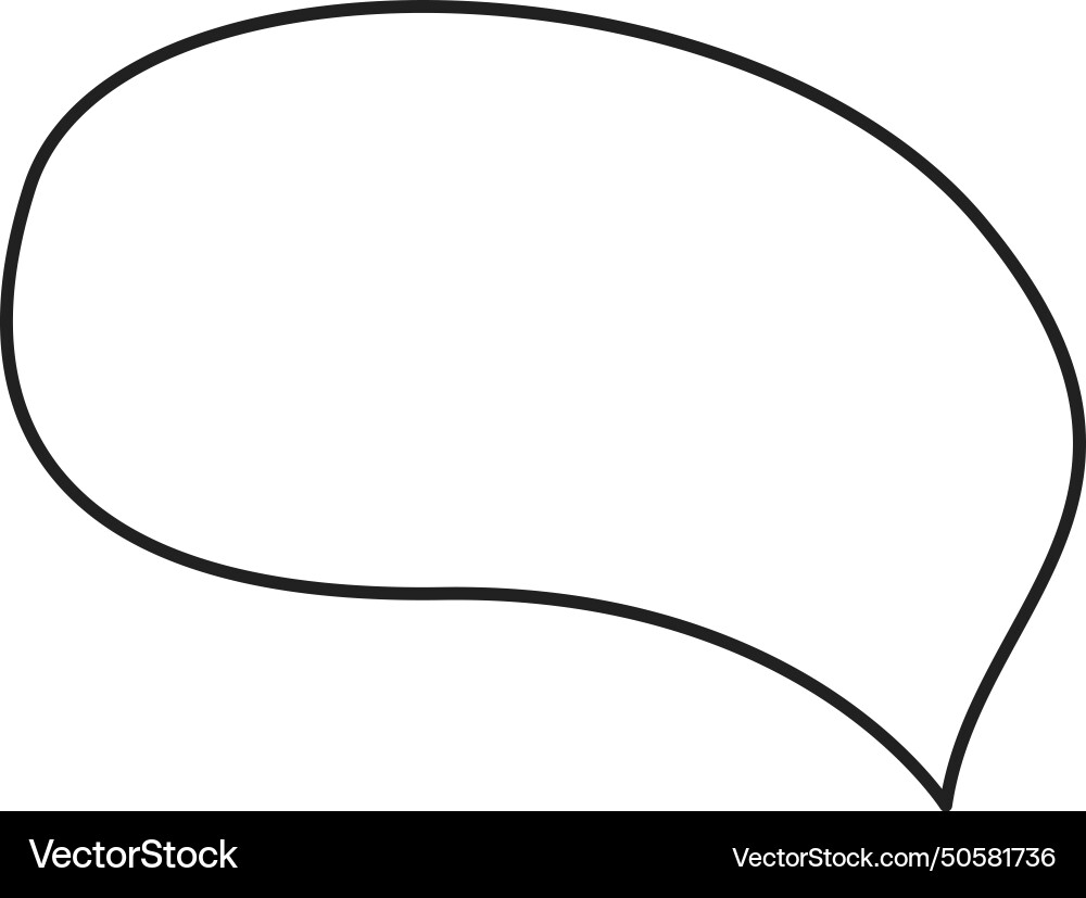 Speech bubble doodle Royalty Free Vector Image
