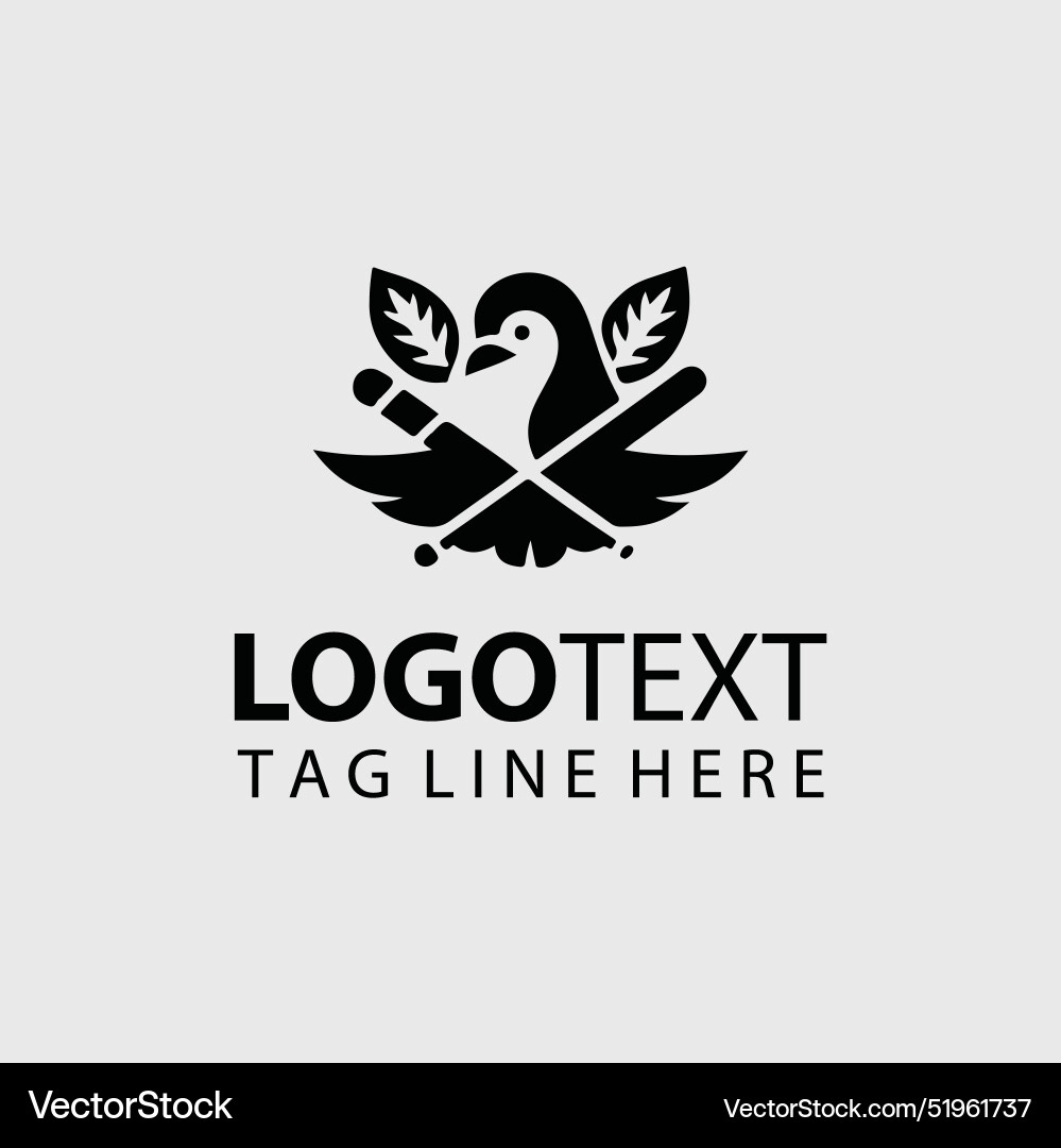 Penguin logo Royalty Free Vector Image - VectorStock