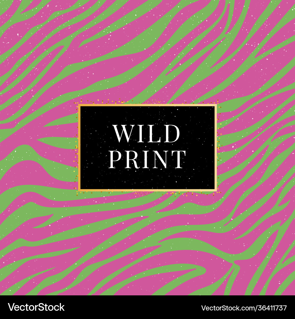 Seamless zebra pattern wild Royalty Free Vector Image