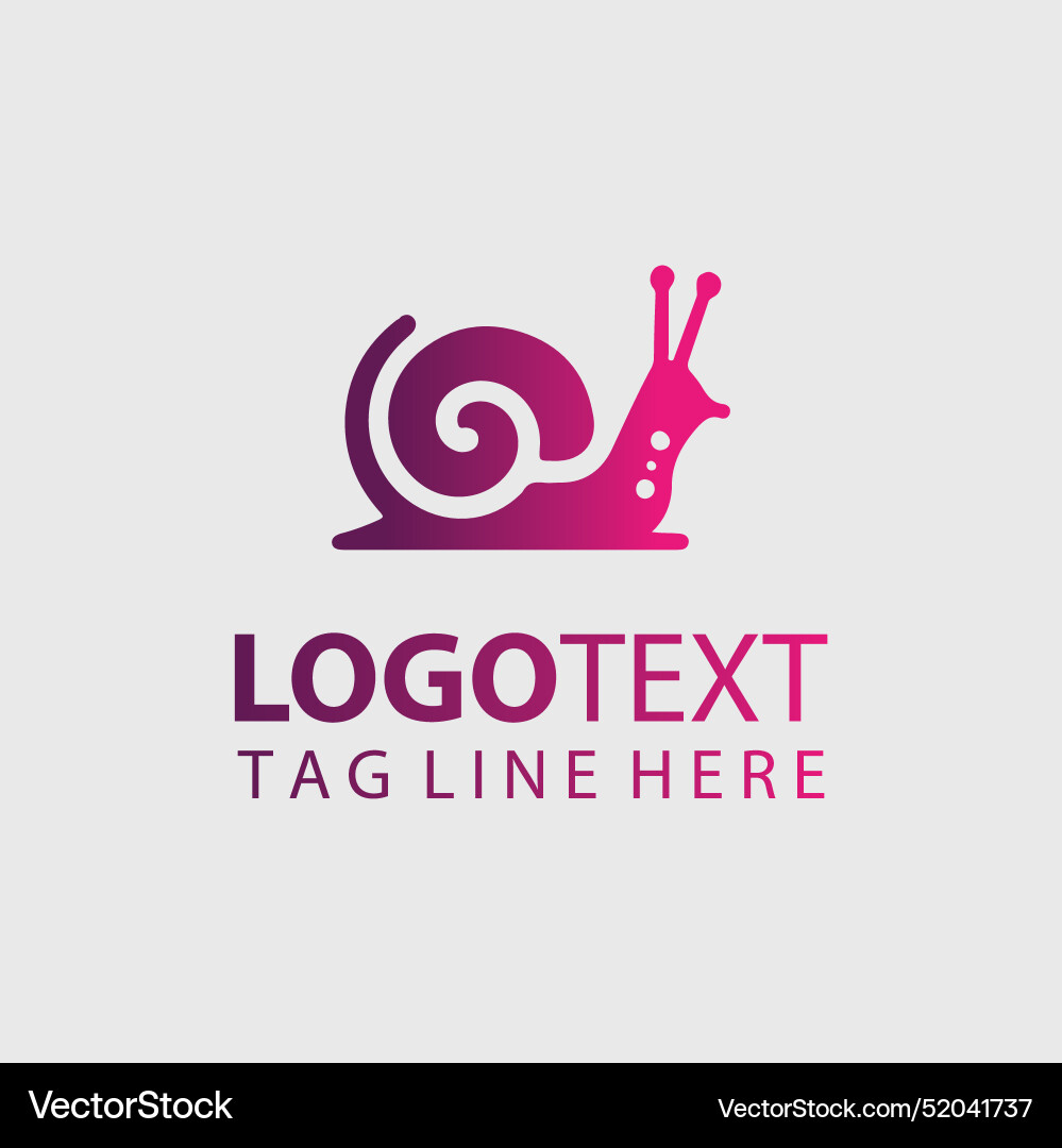 Snail logo Royalty Free Vector Image - VectorStock