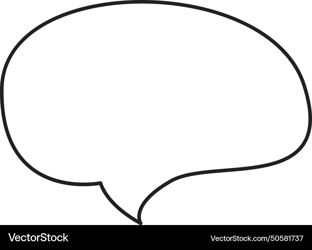 Speech bubble doodle Royalty Free Vector Image