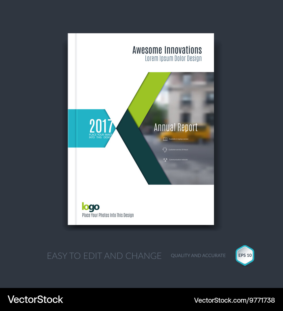Abstract brochure template cover design annual Vector Image