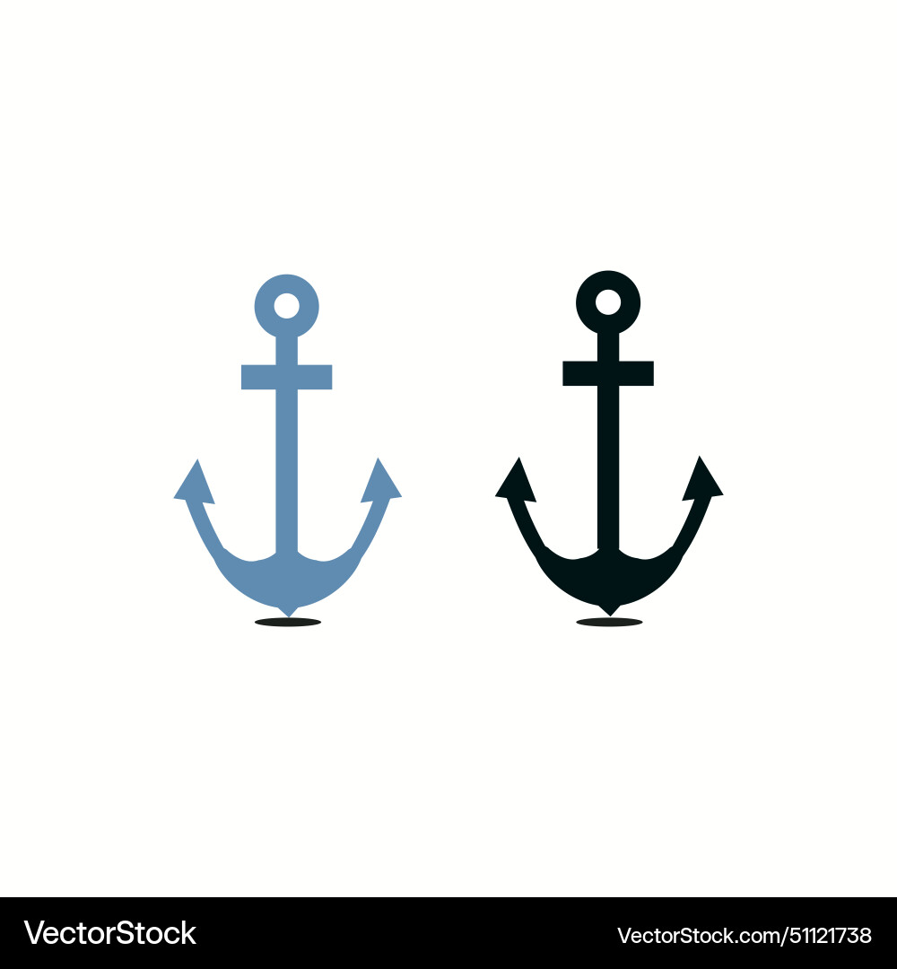 Anchor icon template stock Royalty Free Vector Image