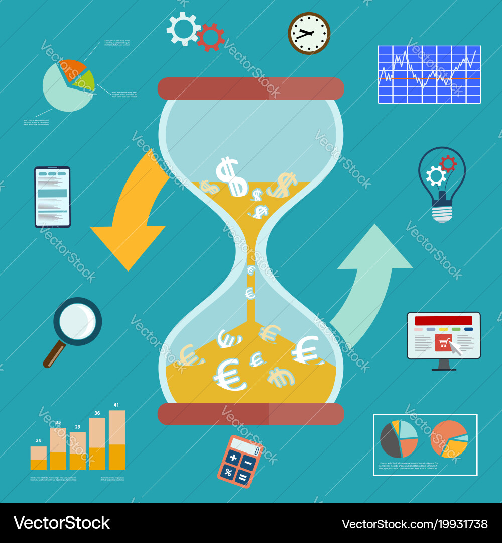 Financial Exchange & Data Analysis Royalty Free Vector