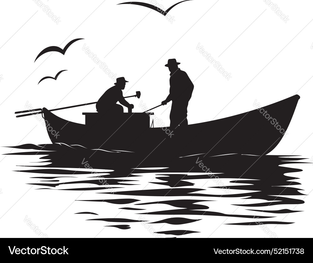 Nautical nomad small boat logo design tidal Vector Image