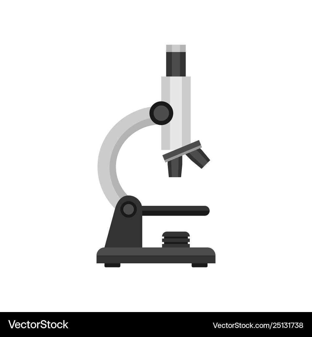 School or science laboratory microscope Royalty Free Vector